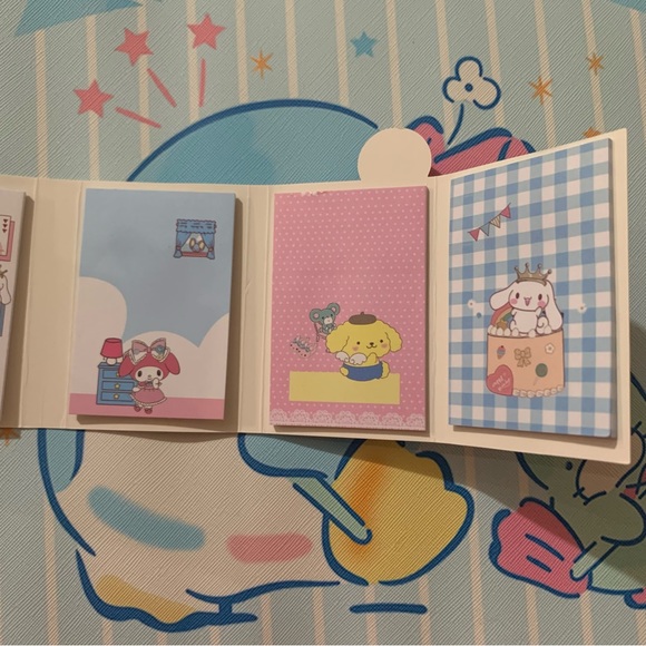 Sanrio | Office | Sanrio Characters Bookstyle Foldable Memo Pad Note ...